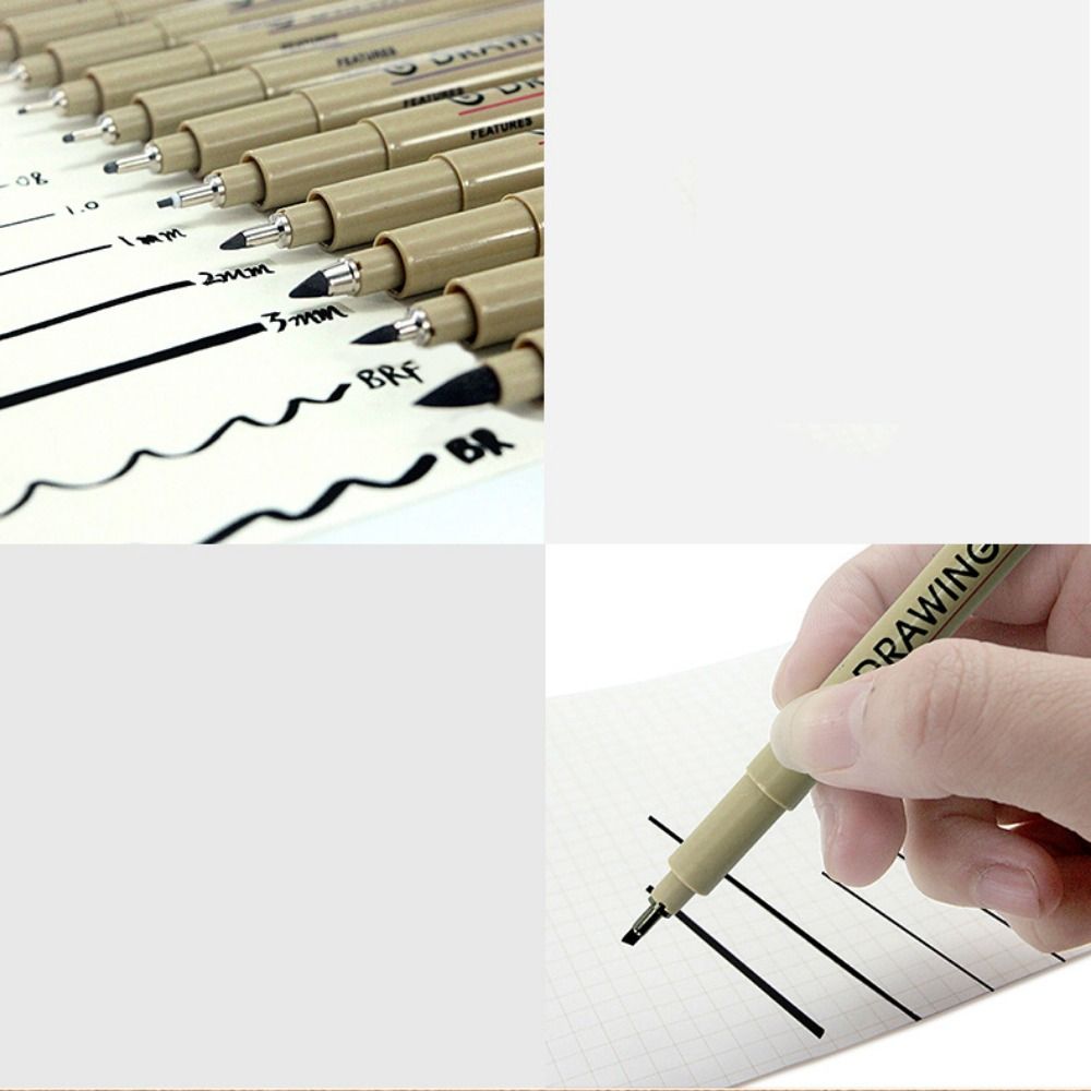 Drawing Pens 12 Tip Pigment Liner Pen Fine Line Sakura Pen Sketching ...