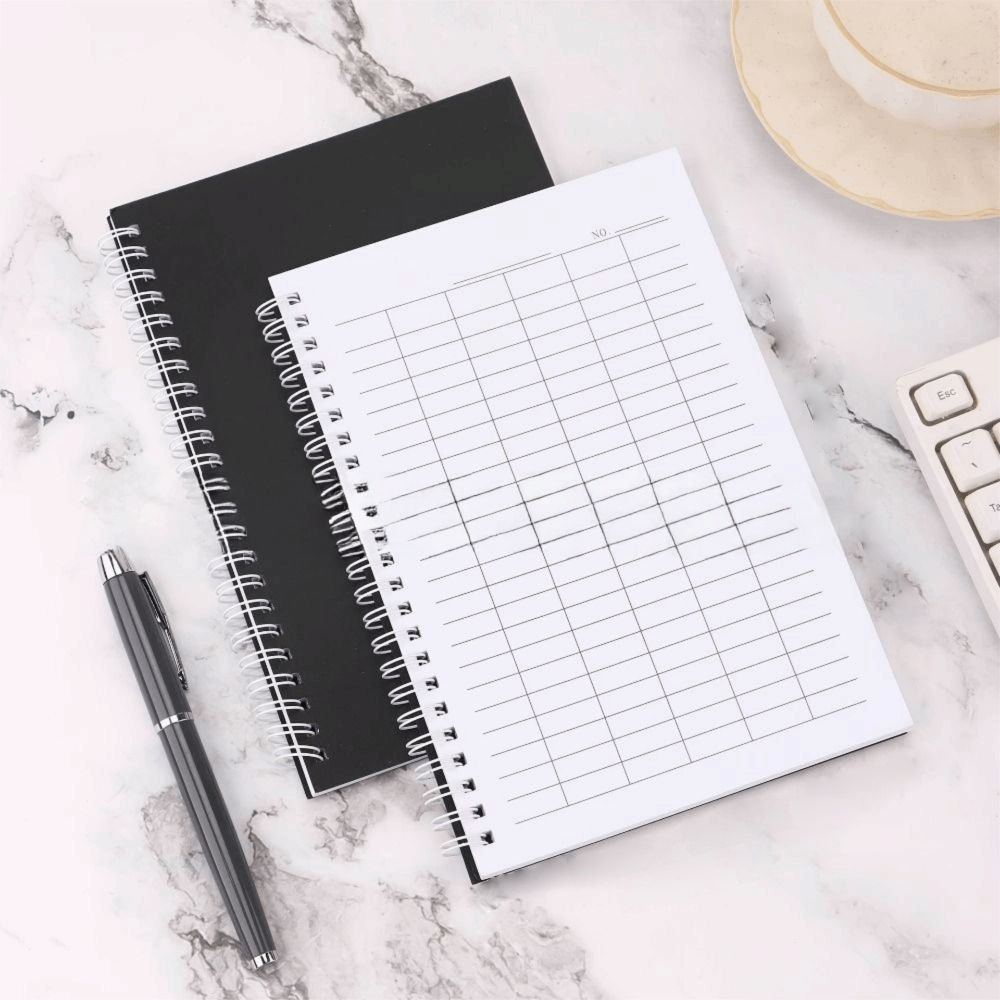 Attendance Book Sturdy Cover Spiral Bound Notebook Universal Line Pages ...