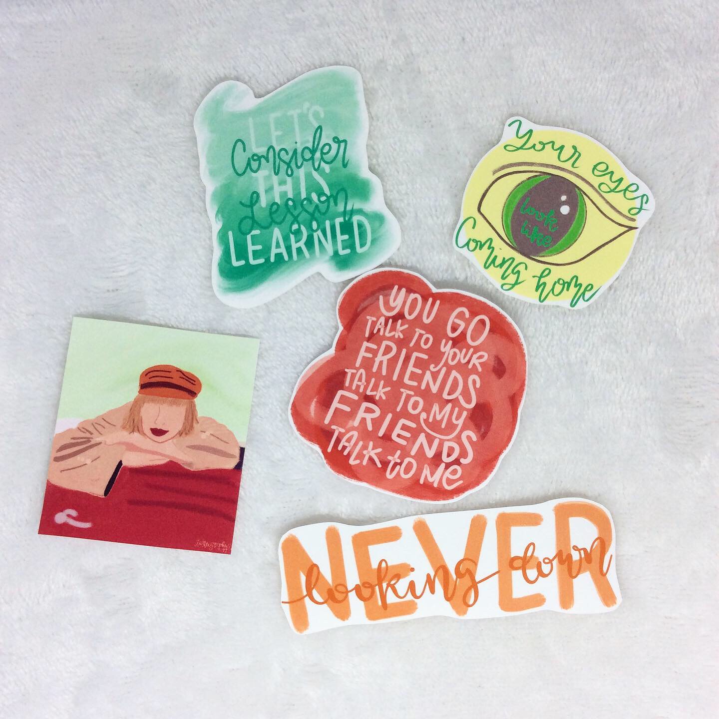 Taylor Swift Red Taylor's Version Sticker pack, Red era, Taylor Swift ...