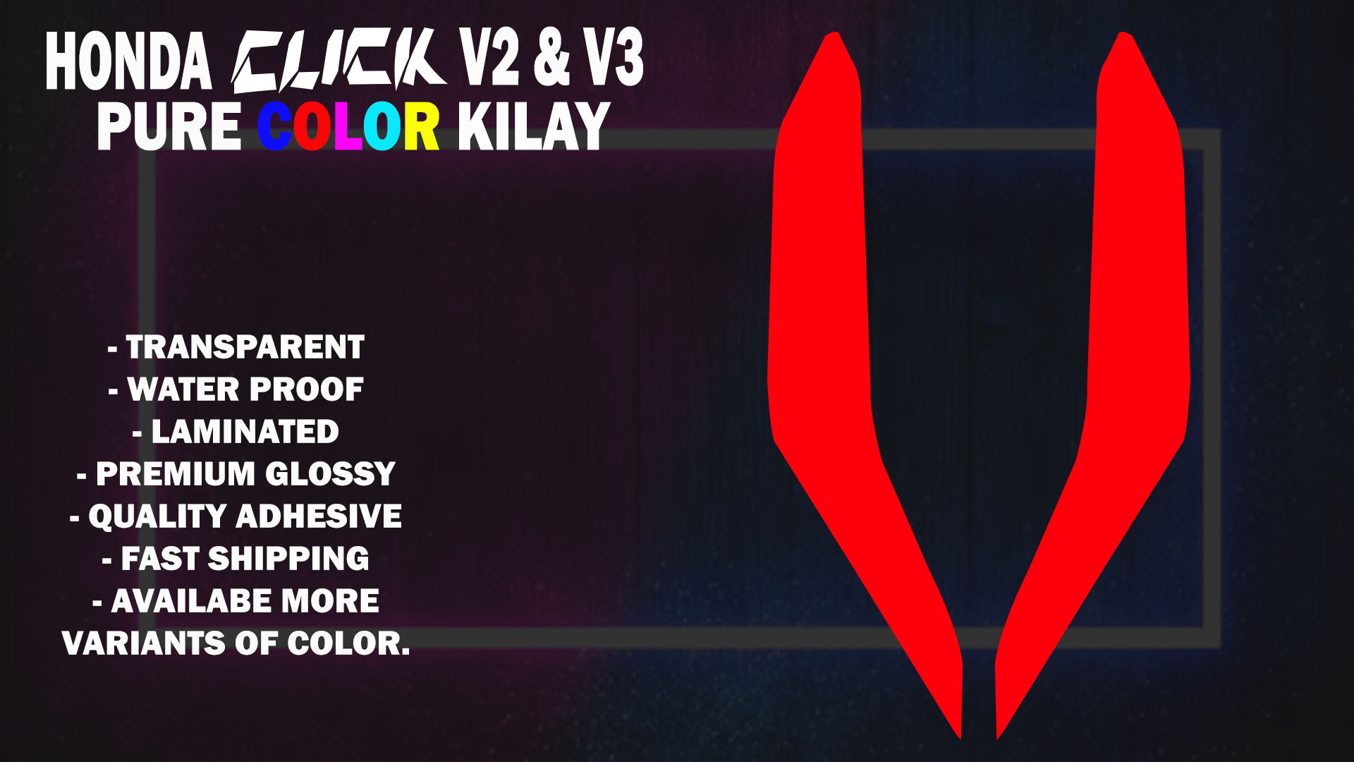 CLICK V2/V3 KILAY PURE COLOR MOTOR/ HONDA CLICK V2/V3 KILAY PURE COLOR ...