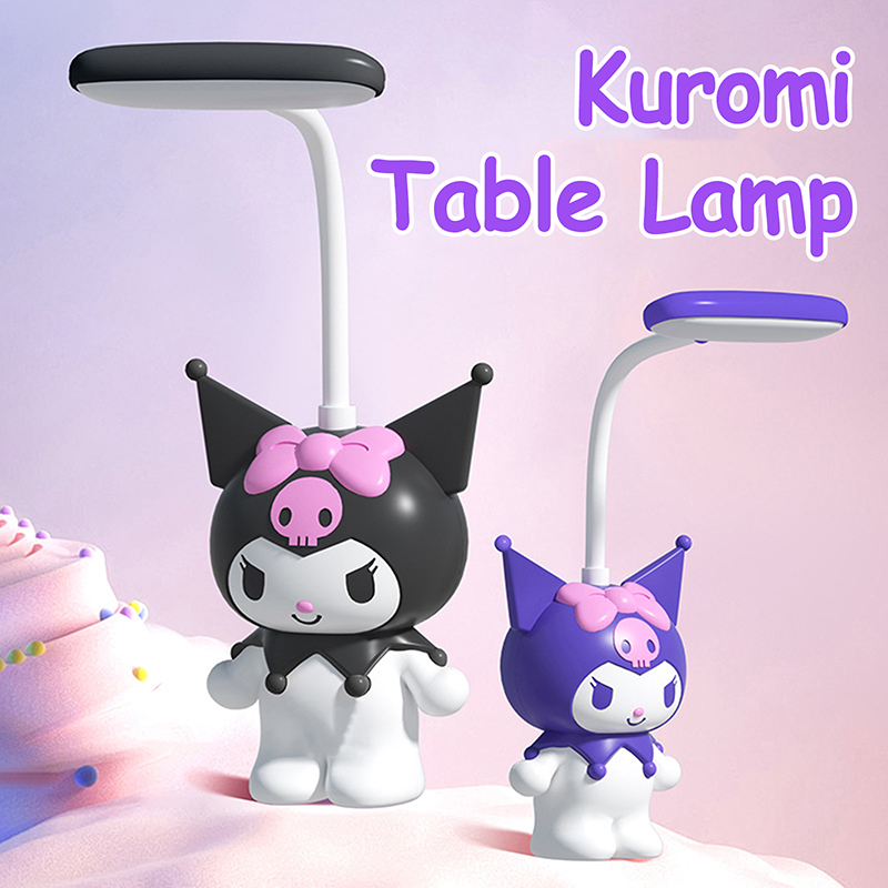 Kawaii Kuromi Eye Protection Table Lamp Anime Sanrio Girly Heart Cute ...