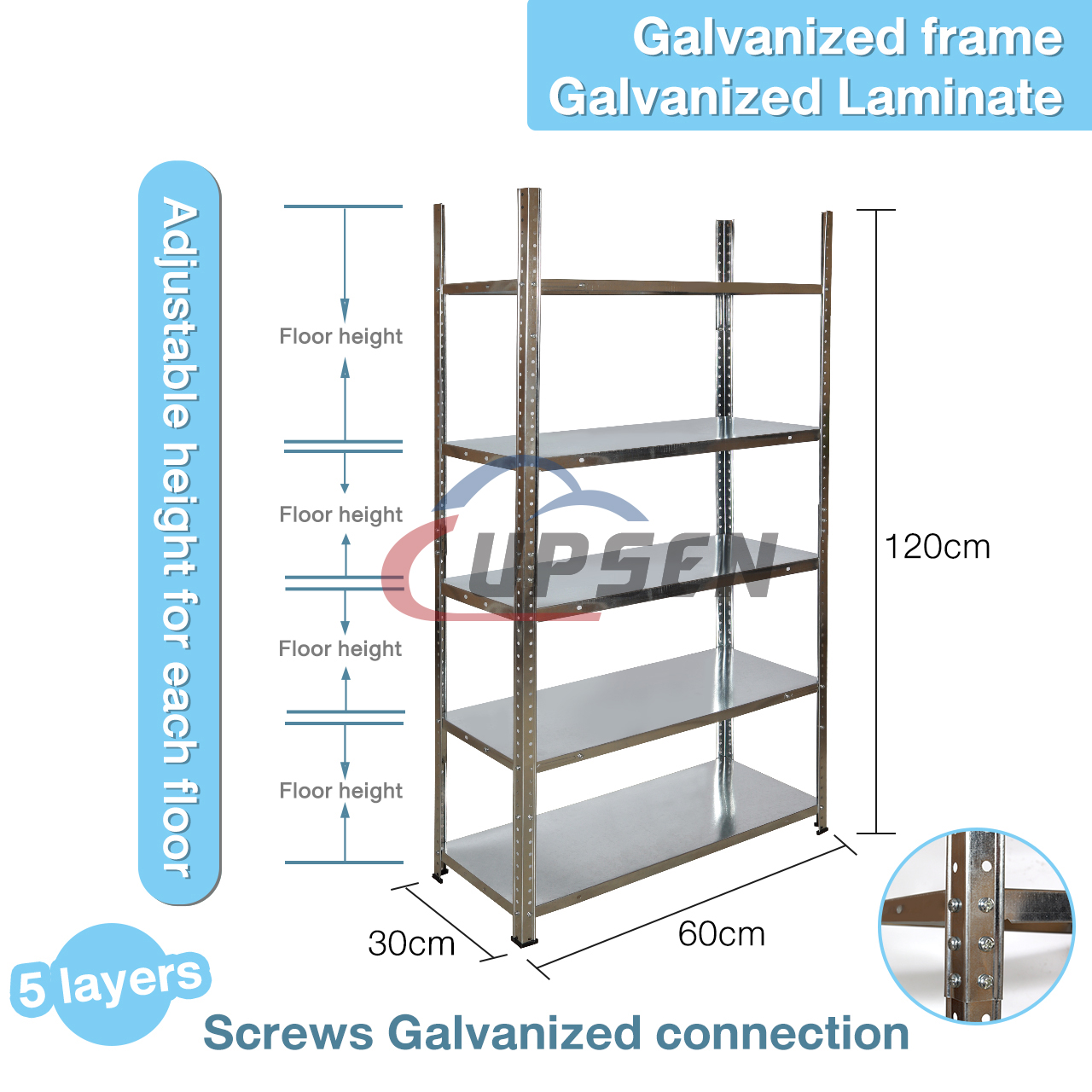 Upsen All Metal Multifunction Rack 3 Layer/4 Layer/5 Layer (Rust Proof ...