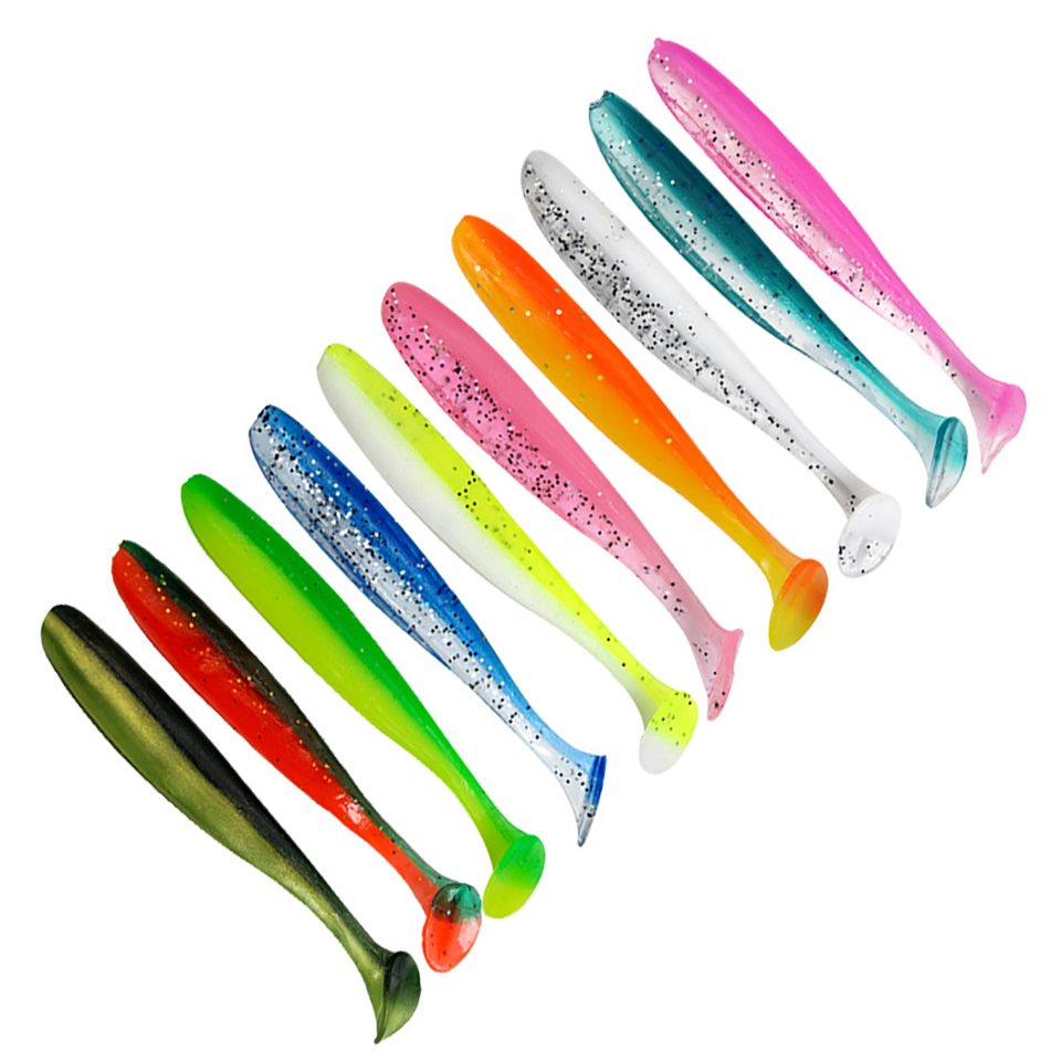【b1598253】50pcs 55mm 70mm 90mm Soft Lures With Box Shad Wobbler ...