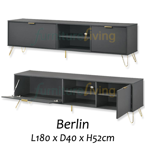 Furniture Living 4ft / 5ft / 6ft Wooden TV Cabinet / TV Console / TV ...