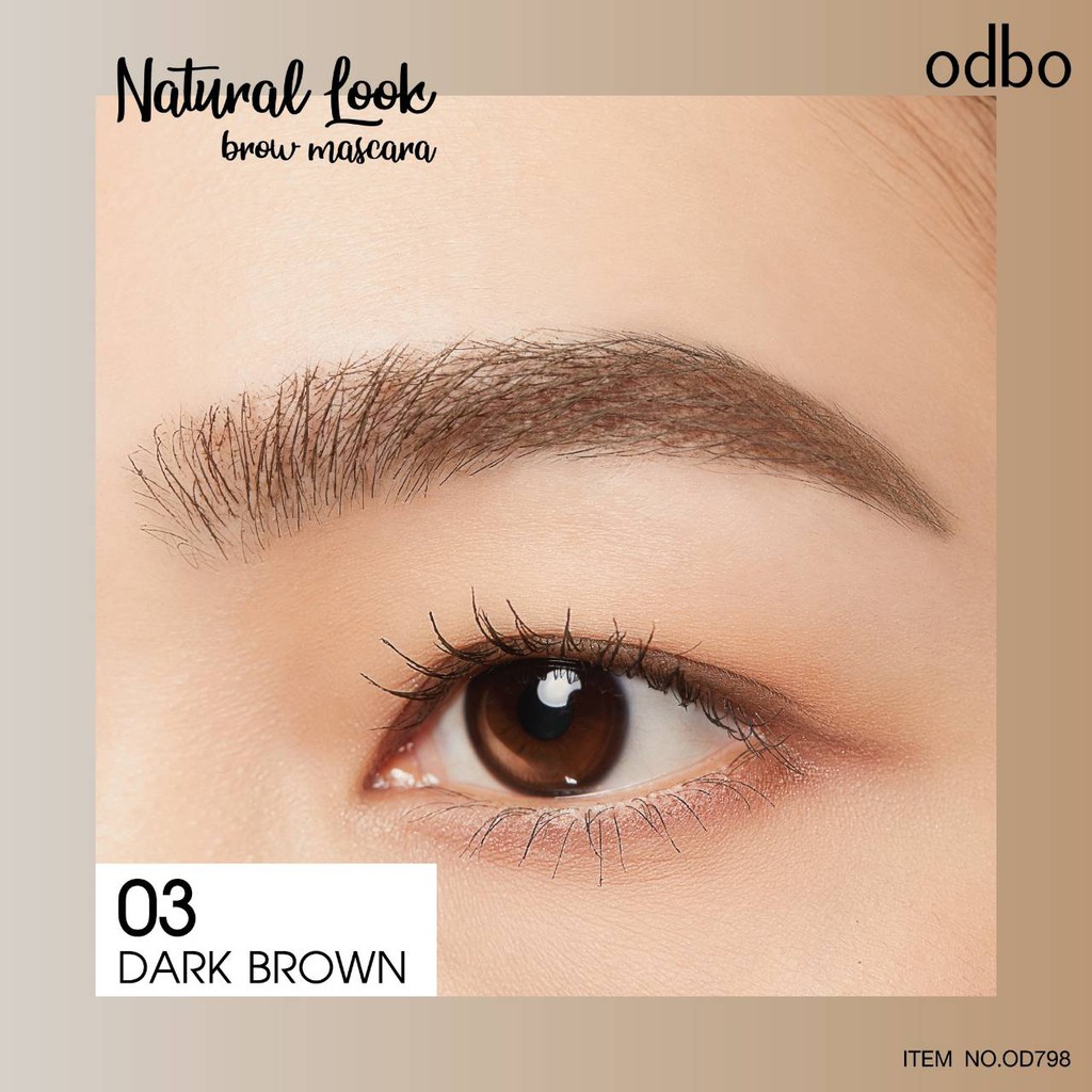 Odbo Natural Look Brow Mascara 3.5g โอดีบีโอ เนเชอรัล ลุค บราว มาสคาร่าคิ้ว OD798 | Lazada.co.th