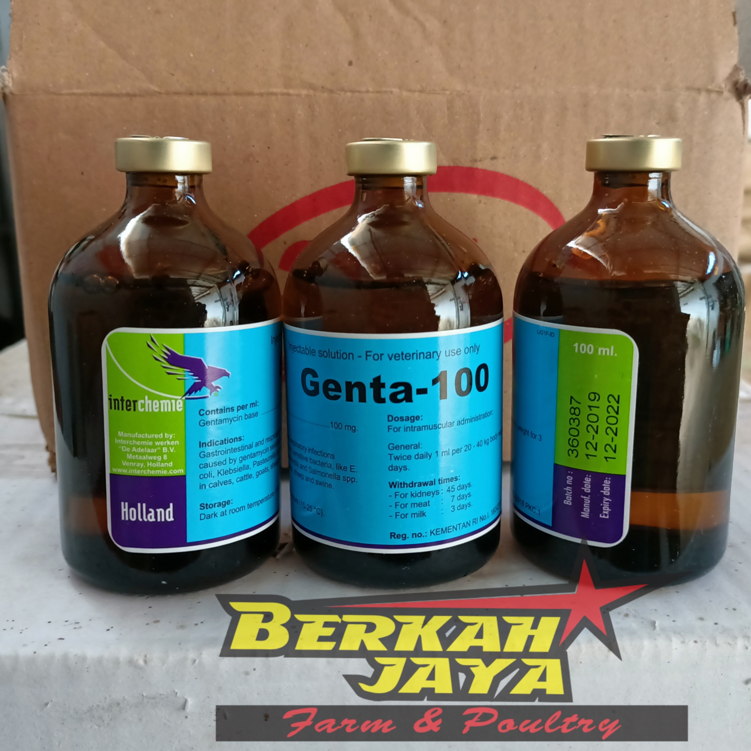 GENTA 100 Obat Pernafasan Pencernaan Urinasi Hewan | Lazada Indonesia