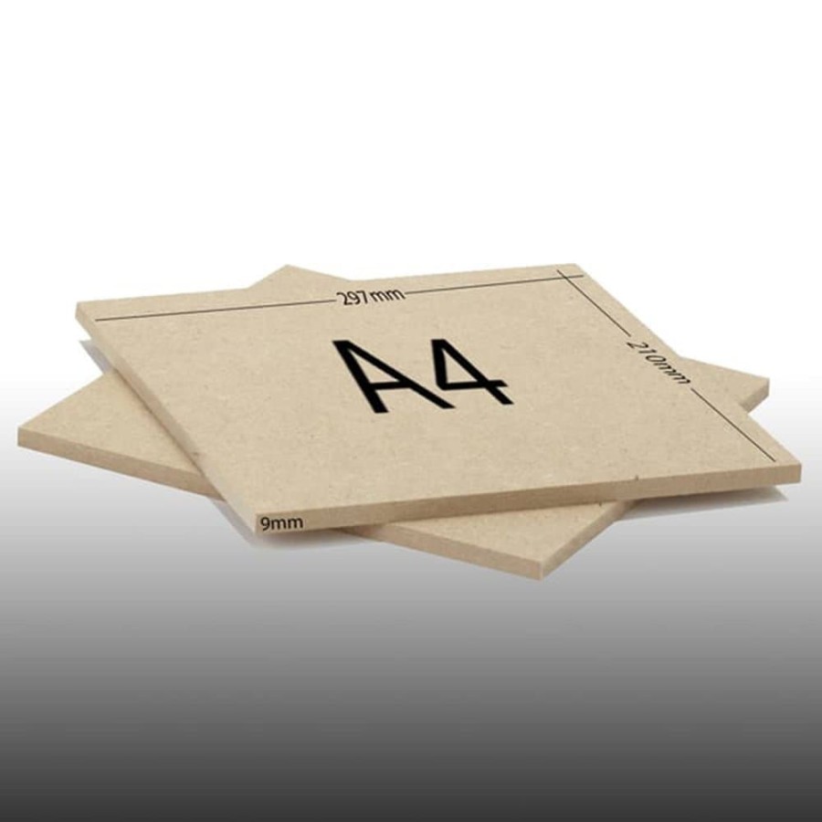 Papan Kayu MDF CNC Router Tebal 9mm uk. A4 21x29.7cm | Lazada Indonesia