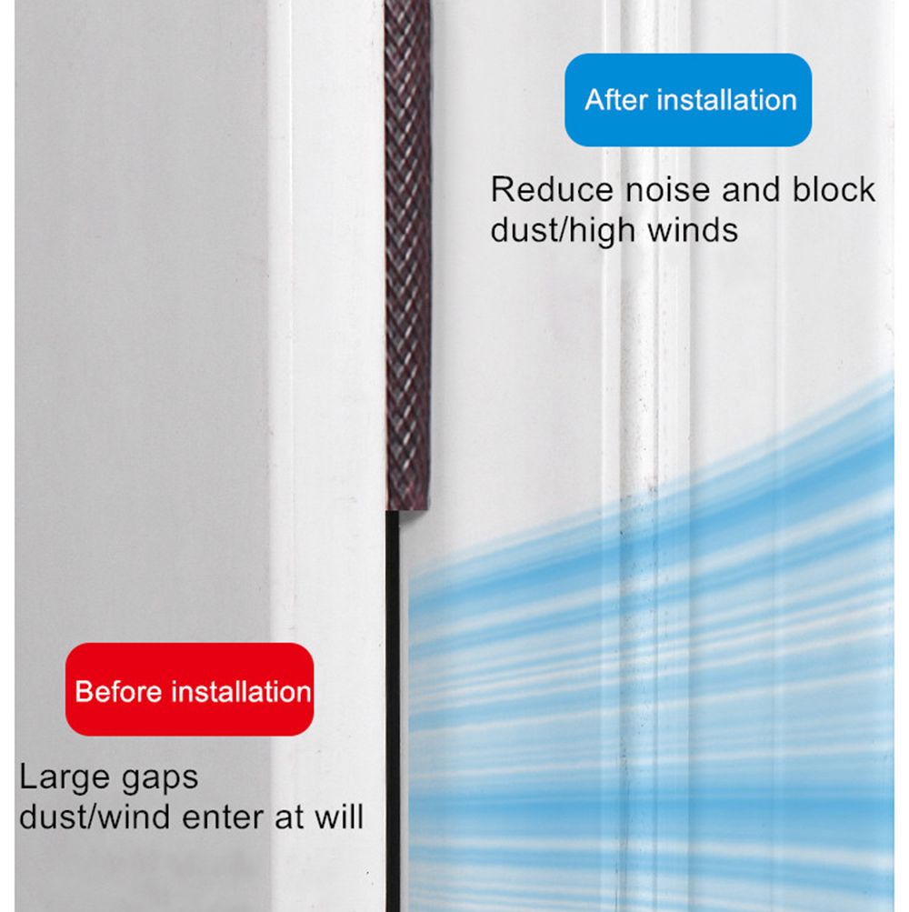 5M Home Soundproof Anti- Gap Filler Sealing Strip Draught Excluder ...