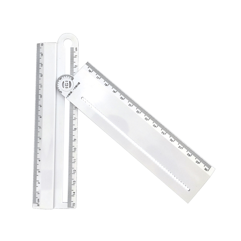 【Unique features】30cm Transparent Rectangle Ruler Engineering Office ...