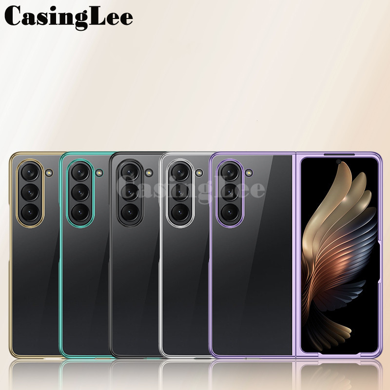 For Samsung Galaxy Z Fold 6 5 Case Transparent Plating Antioxidant ...