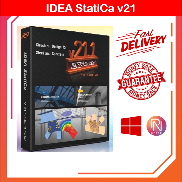 IDEA StatiCa v21 [ Send Email only ] | Lifetime For Windows | Full Version | Lazada.co.th