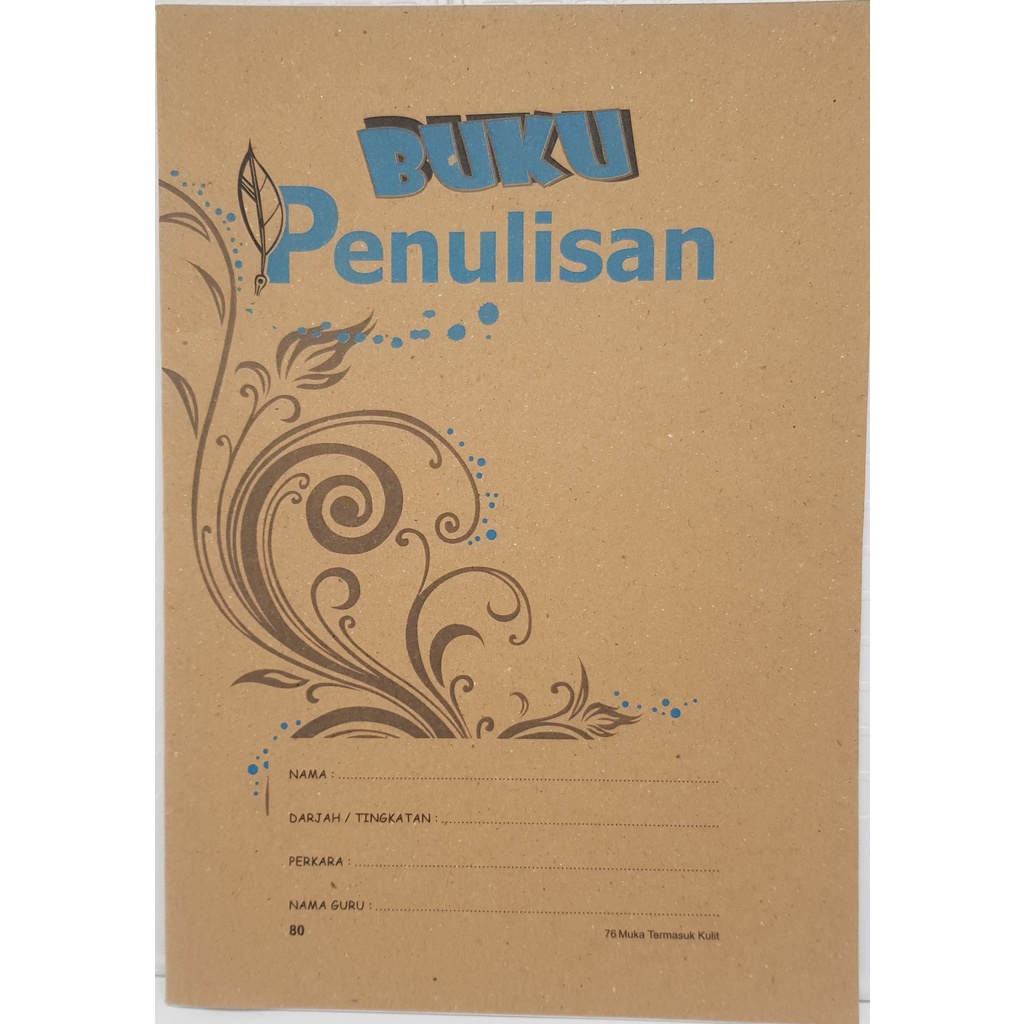 80Pages A4 Kraft Buku Latihan Panjang / Exercise Note Book / Science ...