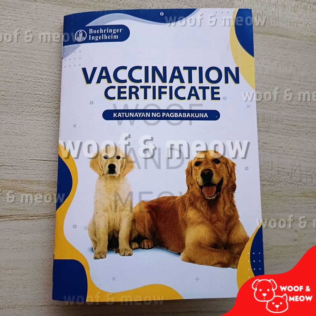 Pet Vaccination Card Vet Card Vet Certificate | Lazada PH