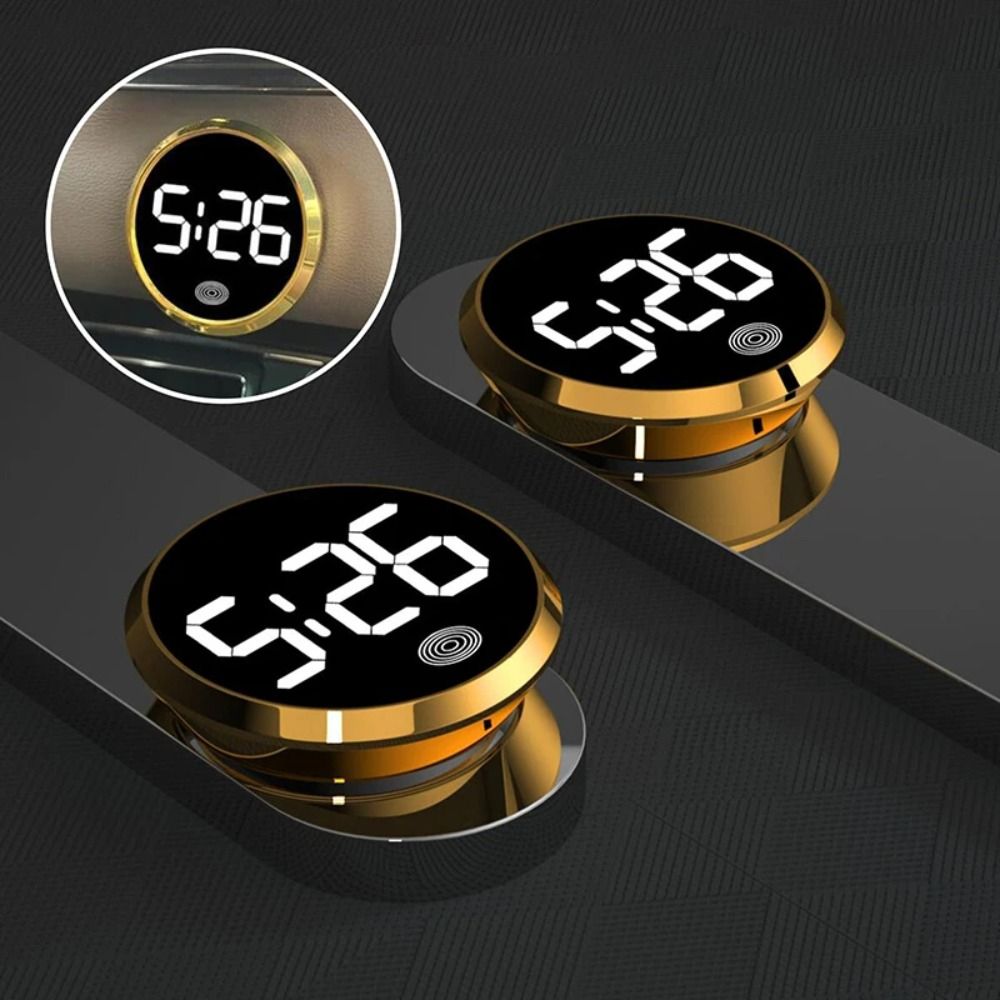 Multi-purpose Touch-Activated Car Dashboard Clock Mini LED Time Display ...