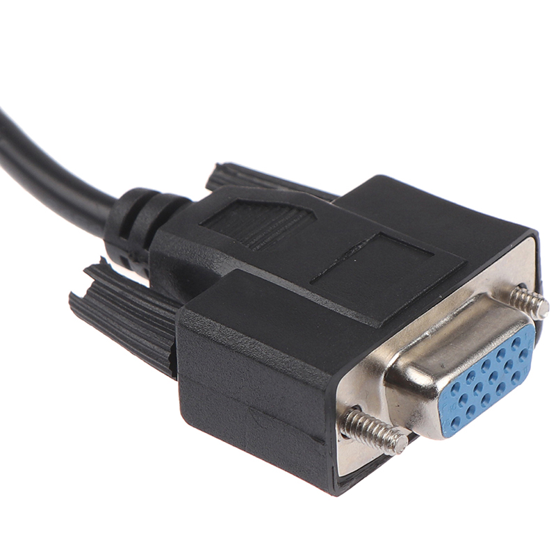 15Pin VGA male to 2 vga svga female adapter splitter video monitor ...