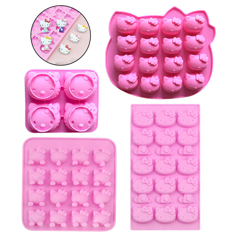 Silicone Molds Sanrio KT Cat Chocolate Cookie Mold DIY Baking Tool Maoxiu | Daraz.pk
