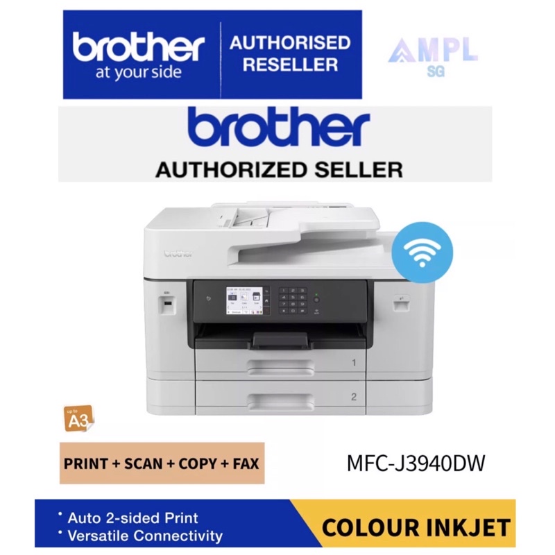 Brother MFC-J3940DW Inkjet A3 wireless Printer - Full A3 Duplex Print ...