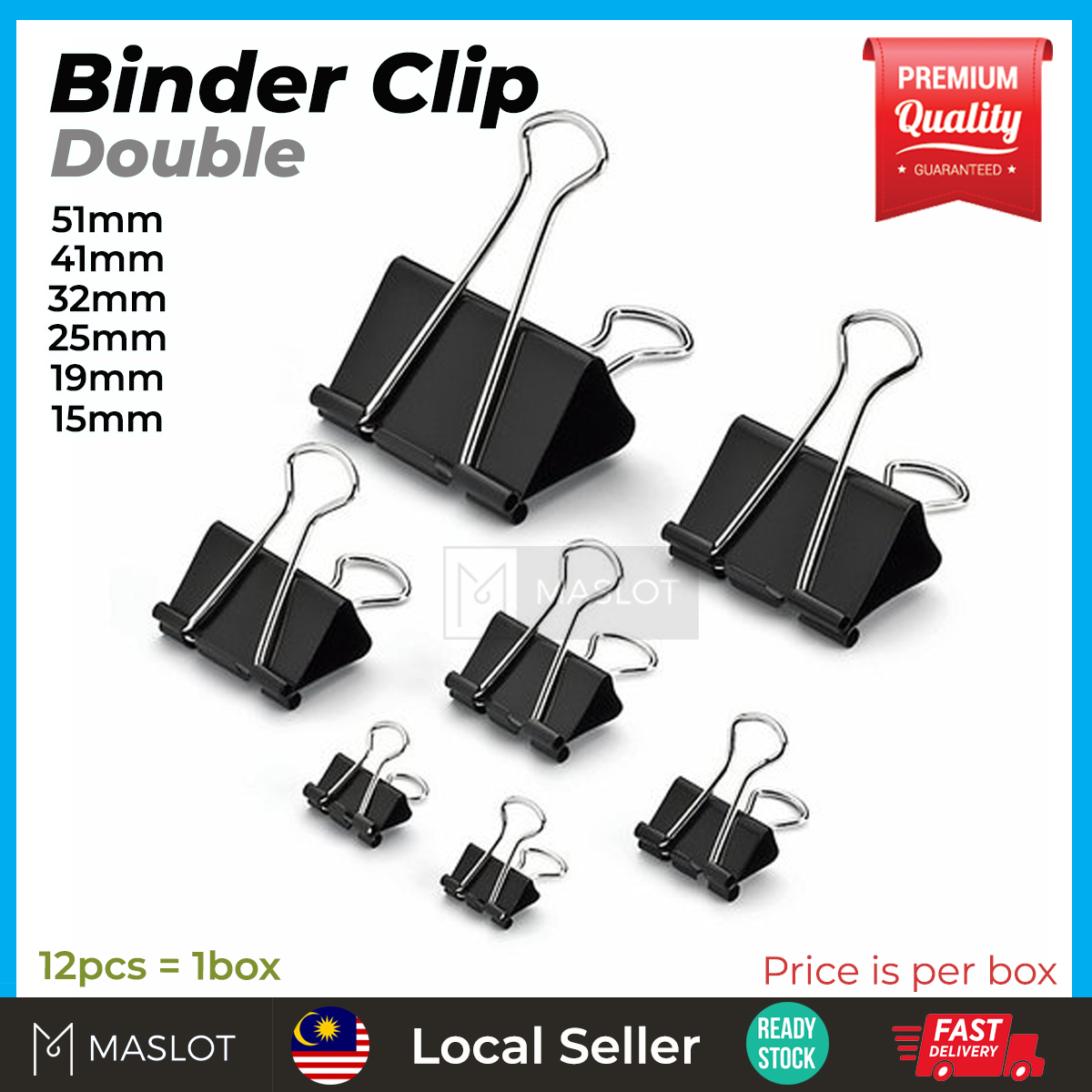 Binder Clip Size Chart Online Binder Clip Size Chart Online