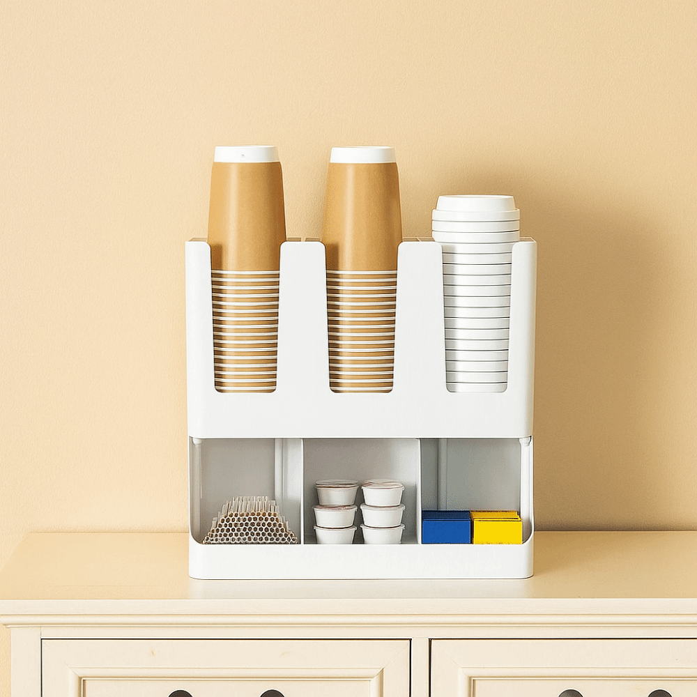 Practical Plastic Disposable Paper Cup Holder Large Capacity Wall ...