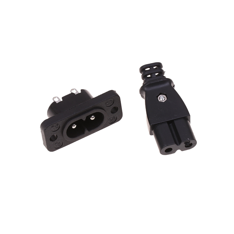 C8 Male Power Socket Female Plug Power Outlet Embedded Electric ...