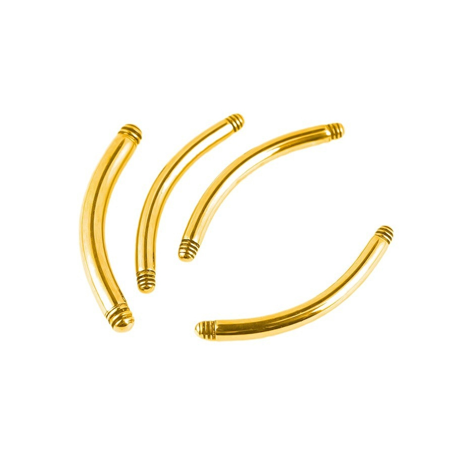 Stainless steel bent rod 1.2/1.6mm navel earring eyebrow nail external ...