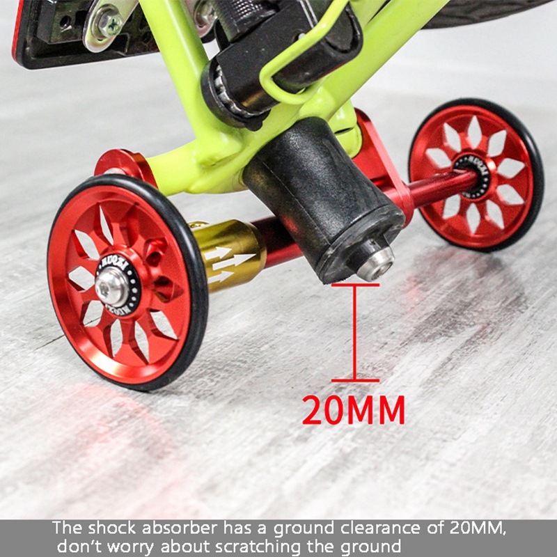 MUQZI Folding Bike Easy Wheels Extension Bar Aluminum Alloy Easy Wheel ...