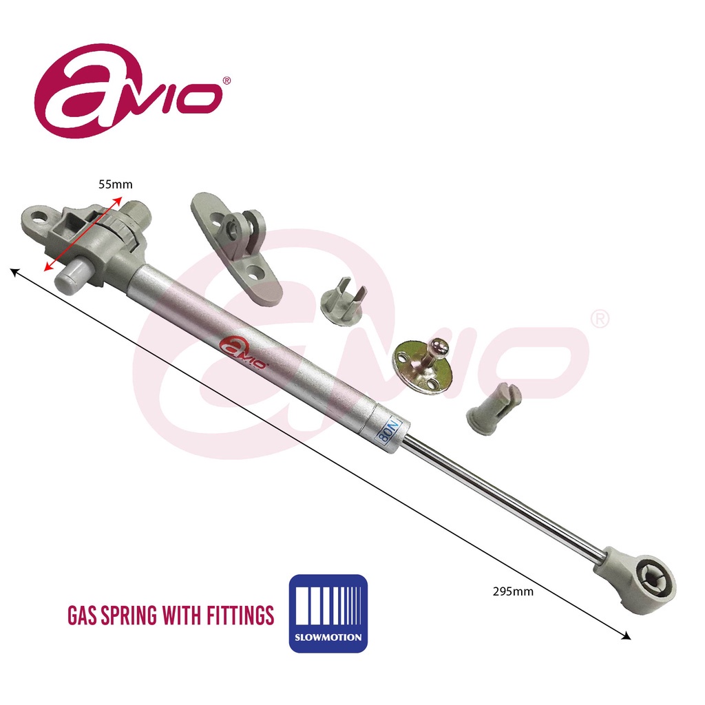 Avio Quality Gas Spring with Fittings / Soft Closing / Sinlent Mode ...