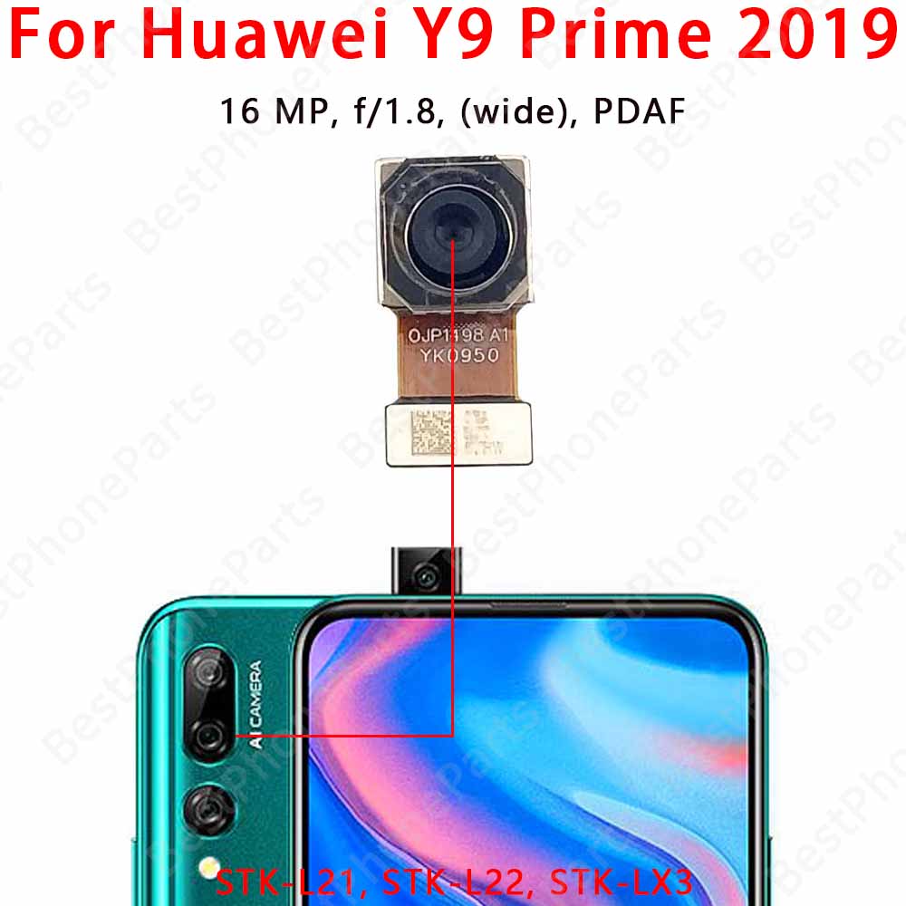 Selfie Front and Rear Back Camera For Huawei Y9 Prime 2019 Main Facing ...