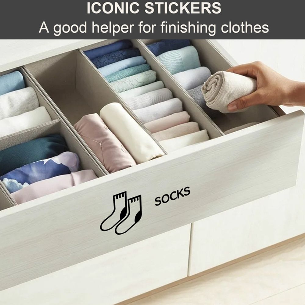 Personality Wall PVC Wardrobe Decor Clothes Classification Beautify ...