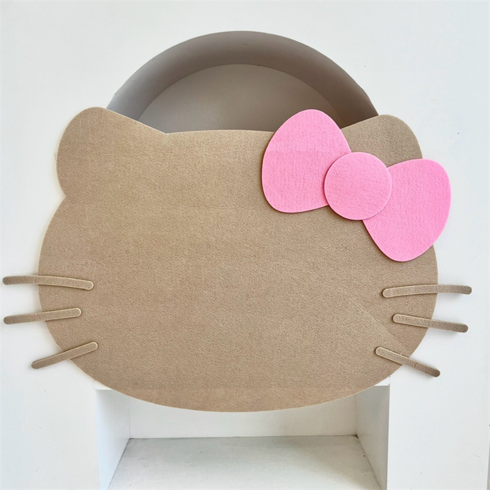 New 60x40cm Kitty Felt Board DIY Display Pictures Felt Photo Board ...
