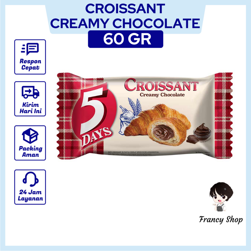 5 Days Croissant Creamy Chocolate 60 gr | Lazada Indonesia