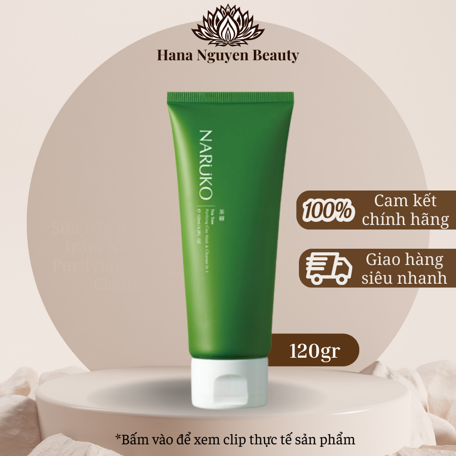 Sữa rửa mặt dạng bùn trà tràm Naruko Tea Tree Purifyiang Clay Mask and ...