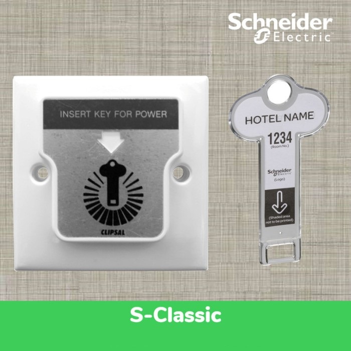 Schneider Clipsal S-Classic Key Tag Switch E31KTU | Lazada
