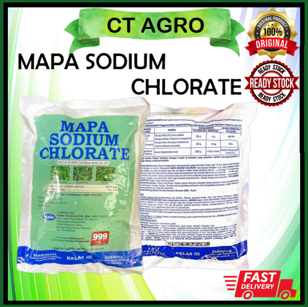 Mapa Sodium Chlorate 1KG Ready Stock Racun Buluh / Rumpai / Herbicide ...