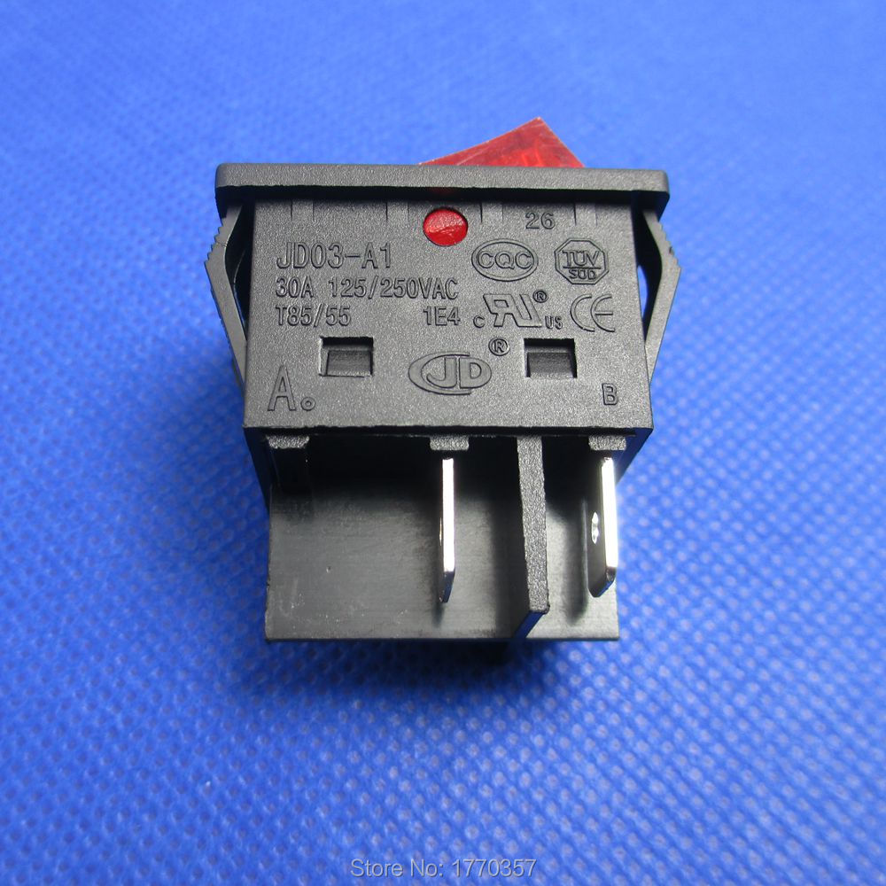 【TrendGlobe】1pcs waterproof rocker Switch 4 pin 30A 250V high power big ...