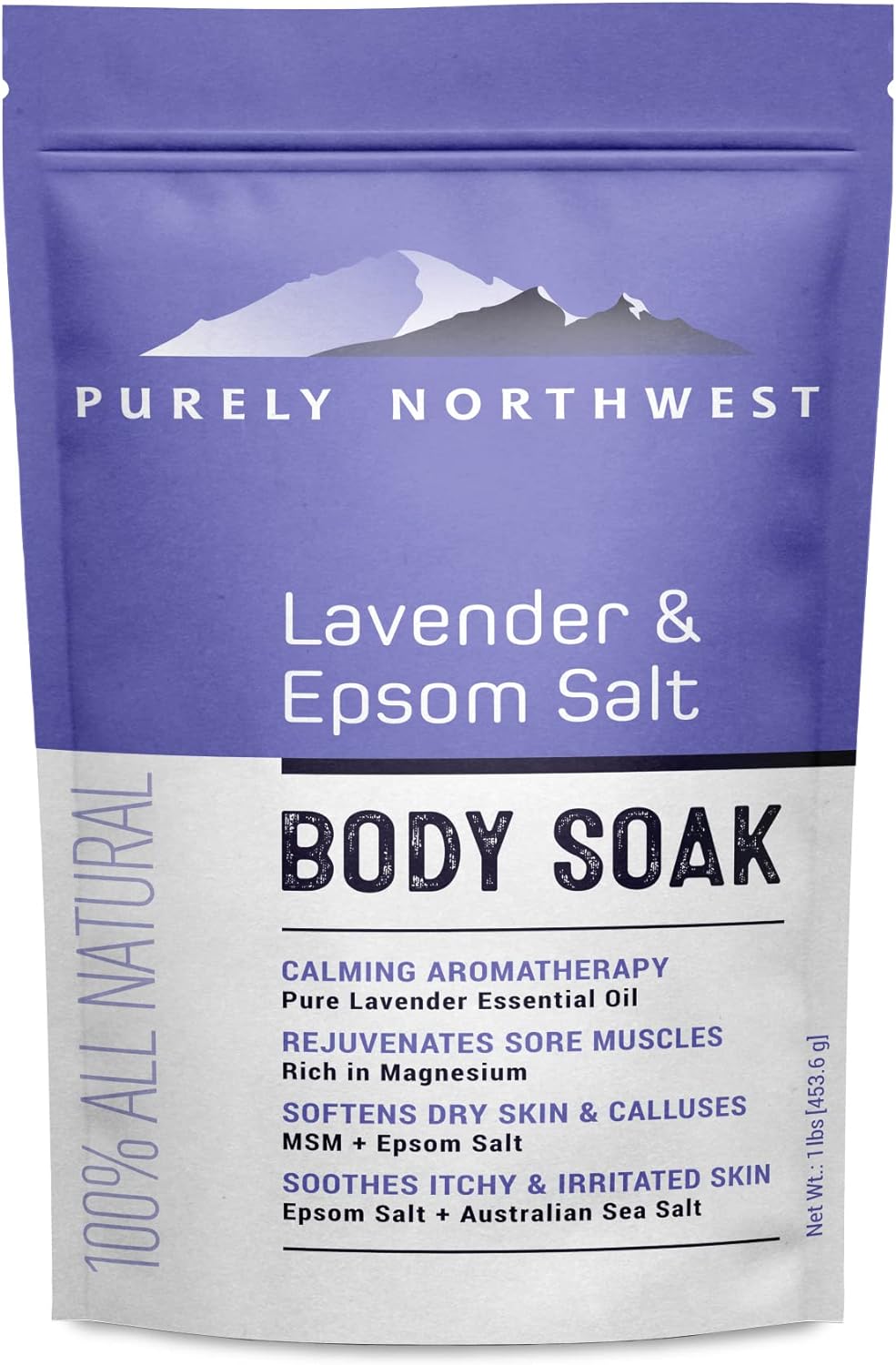 Premium Lavender, MSM & Epsom Salt Body Soak-Aromatherapy which ...