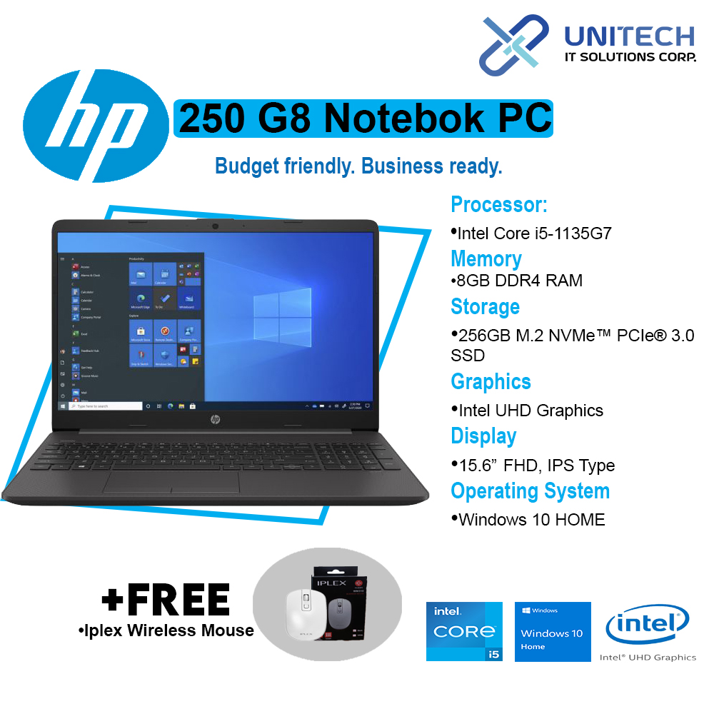 HP 250 G8 NOTEBOOK PC (BRAND NEW) Intel Core i5-11TH GEN/ 8GB RAM ...