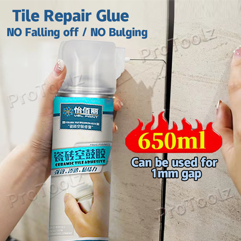 🔥YBL tiles adhesive glue repair tiles grout sealant 650ml Fast Bonding ...