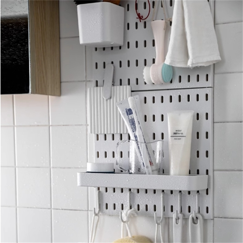 Pegboard Combination Kit, Wall Mounted Storage White Peg Boards ...
