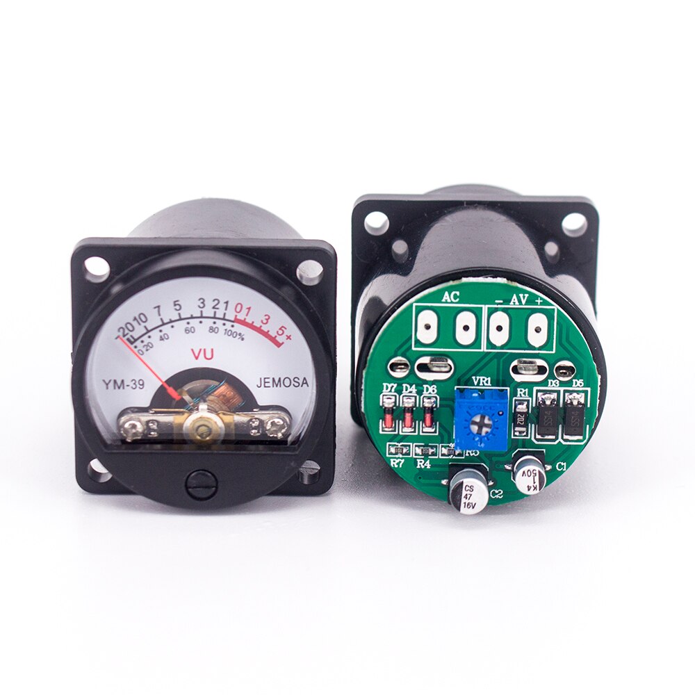 35Mm Panel VU Meter 500VU With Green Backlight Sound Pressure Meter+VU ...