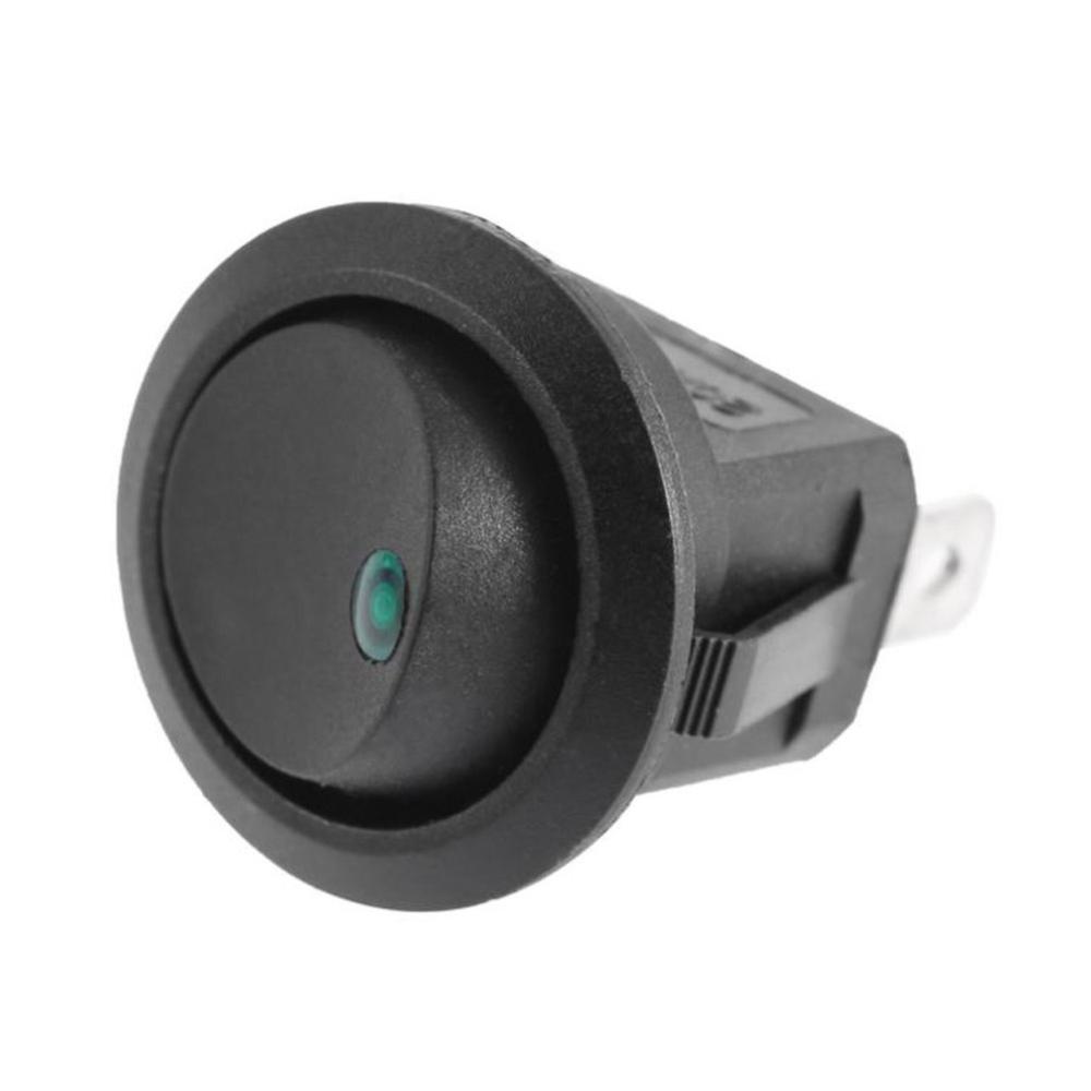 3 Models LED DIY Round Light Rocker Switch ON-0FF Power Button Switches ...