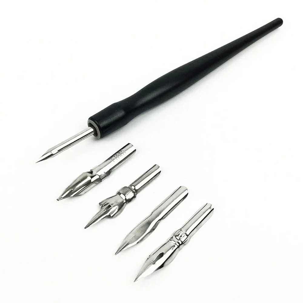 6Pcs/Set New Infiltration Line Panel Line Accent Pen with 5 Nibs Avoid ...