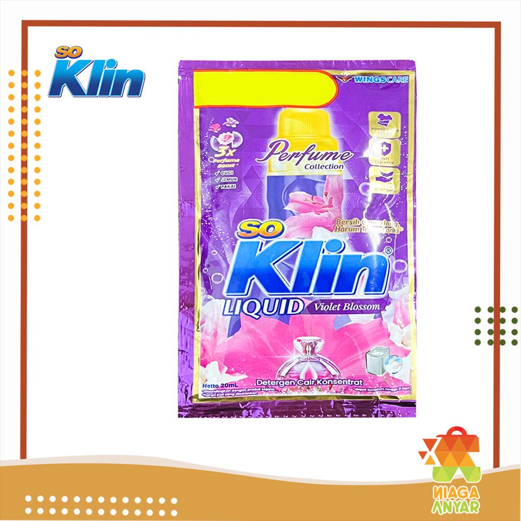 NA SoKlin SoSoft Liquid Cair Sachet Detergen Cair / So Klin So Soft ...