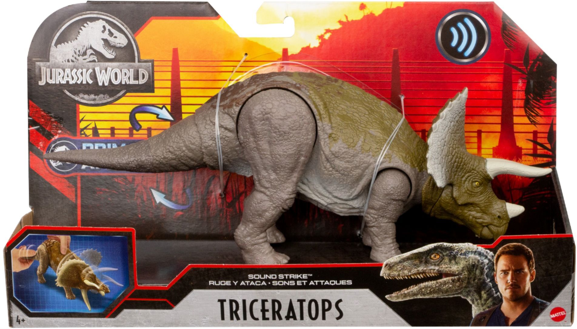 Mattel Jurassic World - Sound Strike Dinosaur Action Figure Assorted ...