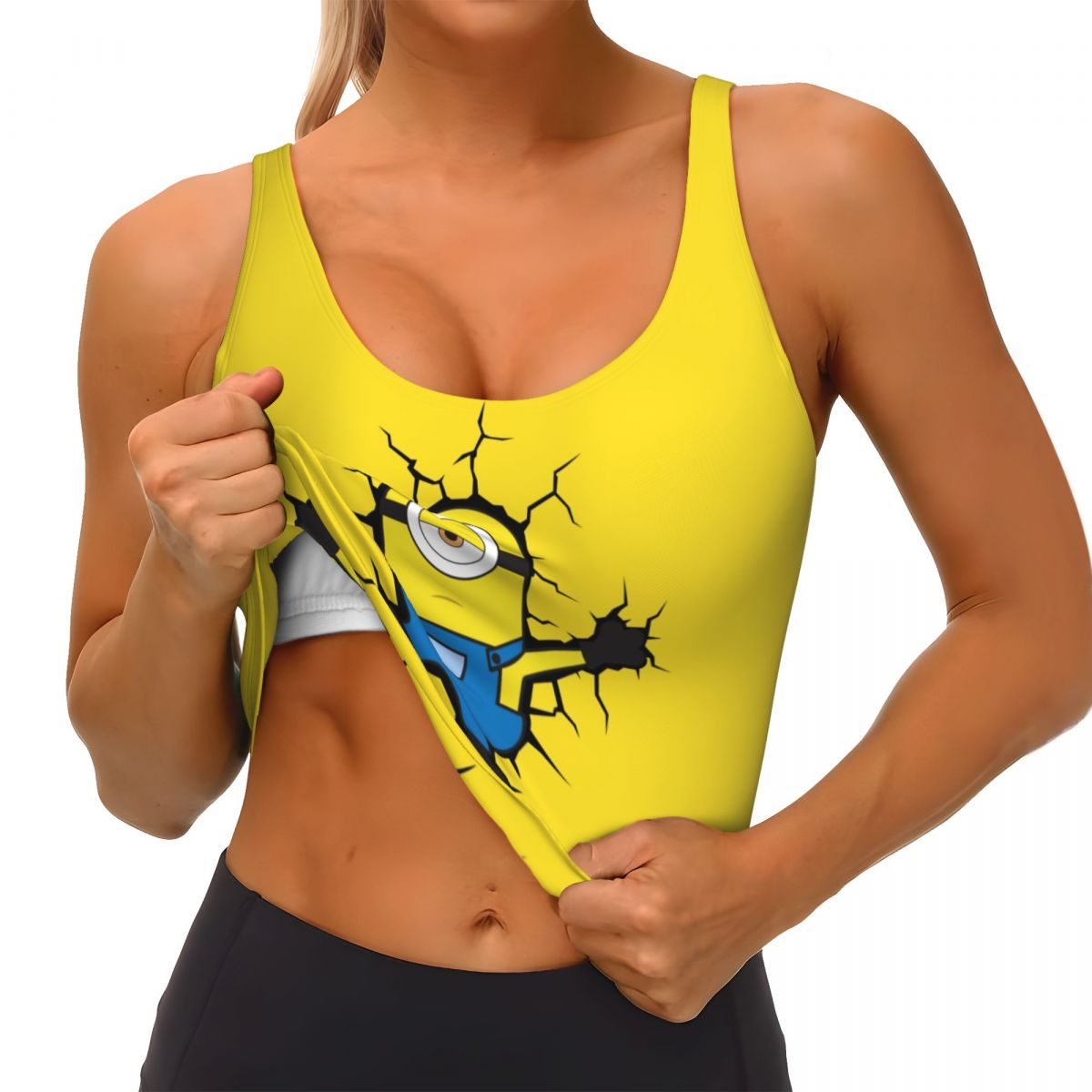 【LivingSphere】Custom s Broke The High Sports Bras for Women Seamless Workout Running Crop Tank ...