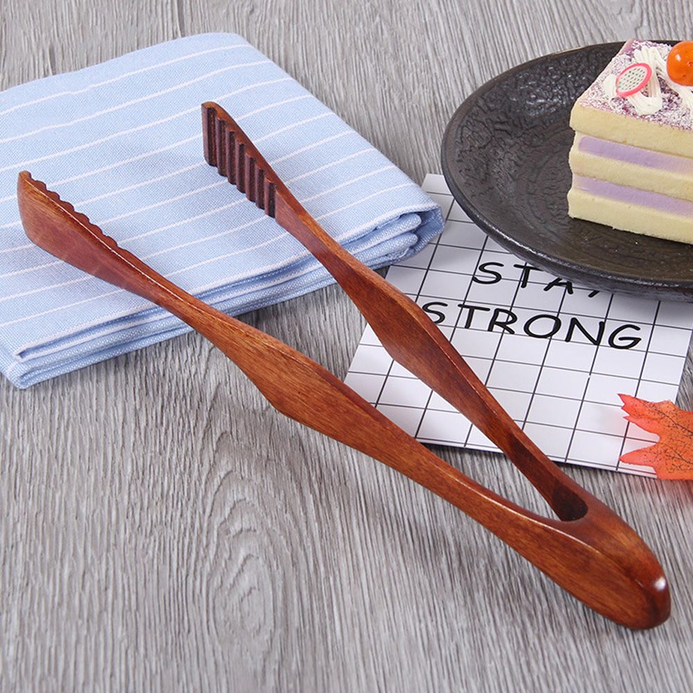 Salad Bamboo BBQ Clamp Snack Toaster Tongs Kitchen Tools Cooking ...