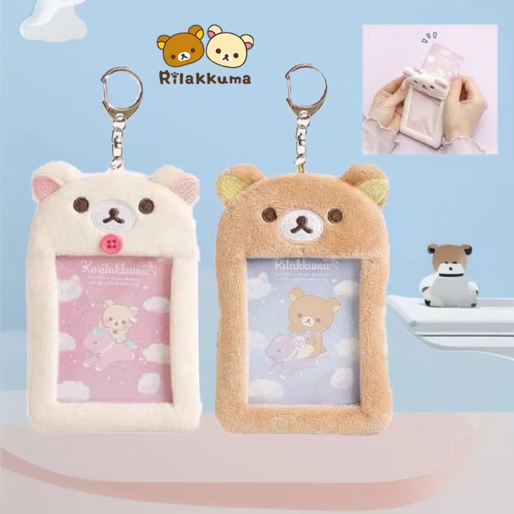 School Supplies Rilakkuma ID Card Holder Photo Storage Relax Bear ...