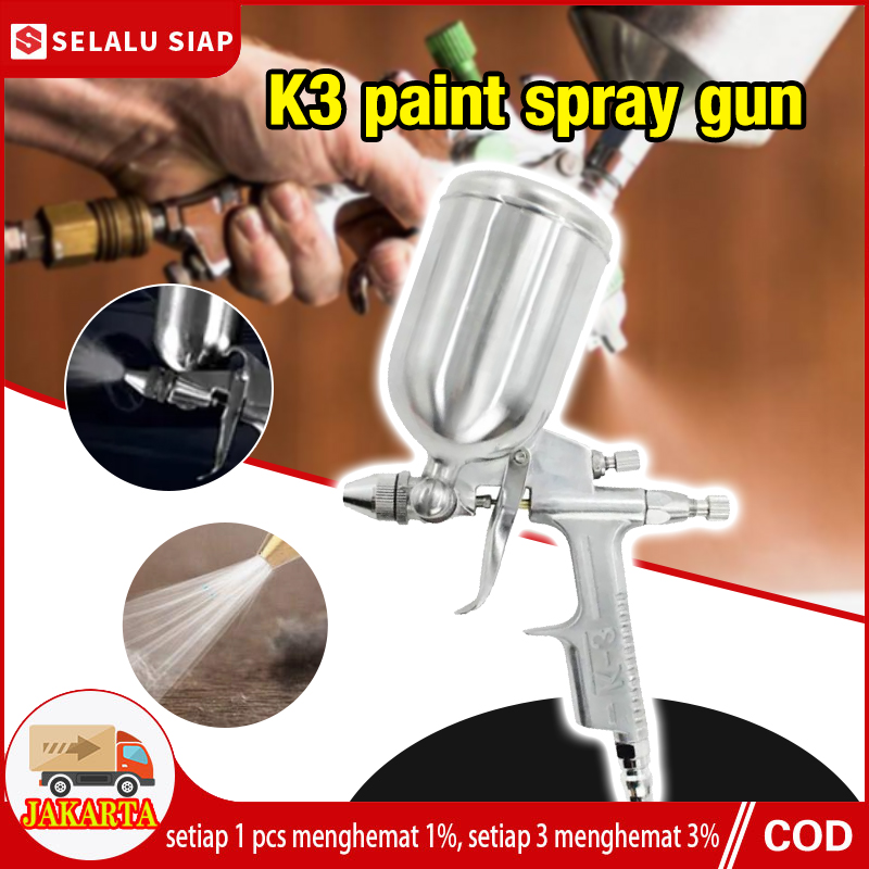 Spray Gun K3 Semprotan Cat K-3A Spet Cat Tabung Atas Alat Semprot Cat 200ml Polishing - Alat ...
