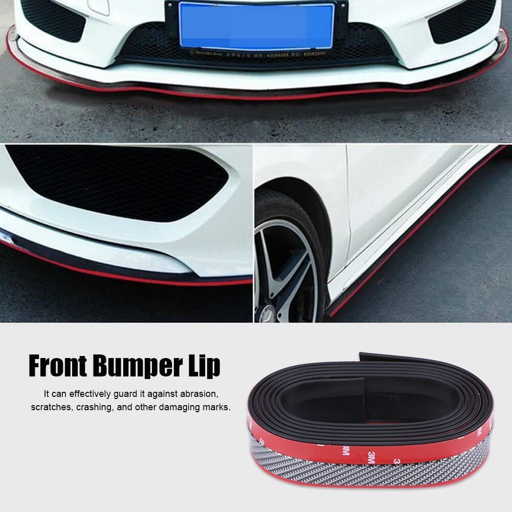 Samurai Blue Carbon Front Bumper Lip Protector Rubber Body Guard | Daraz.lk