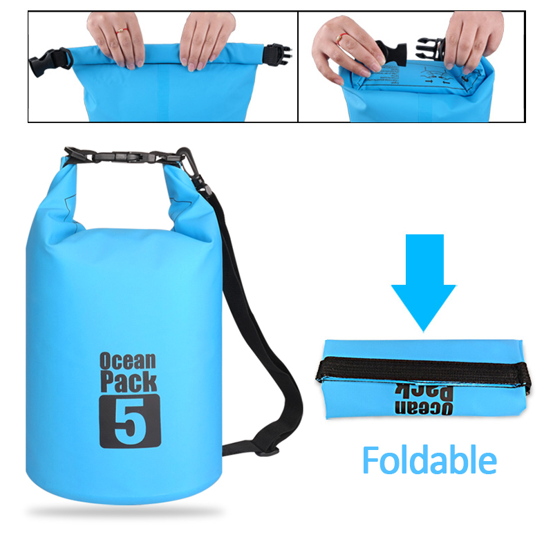 500D Waterproof Swimming Bag Dry Sack 2/5/10/15/20/30L Waterproof ...